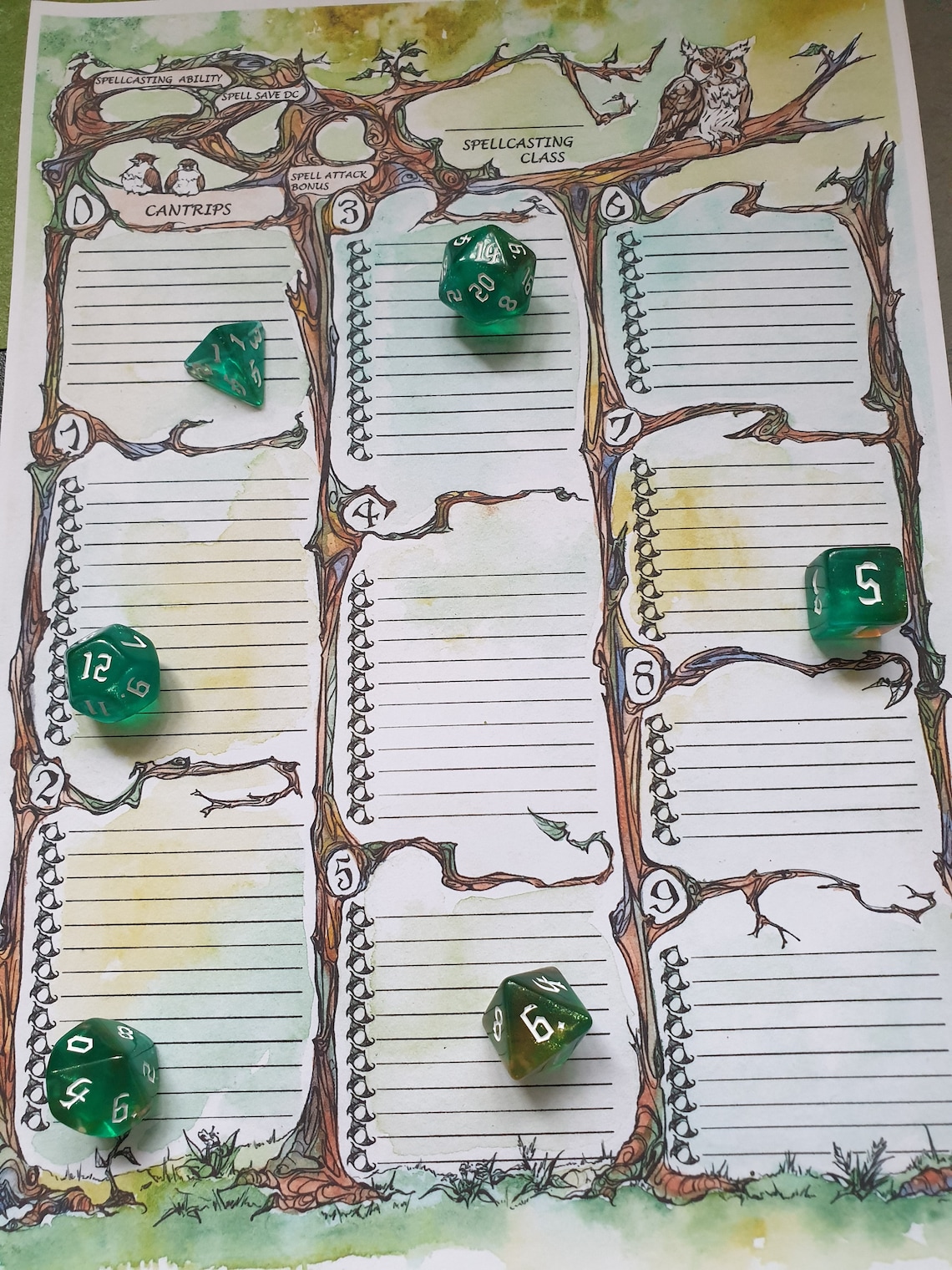 Dnd 5e Druid Character Sheet / Fillable PDF Digital Download / Dungeon ...