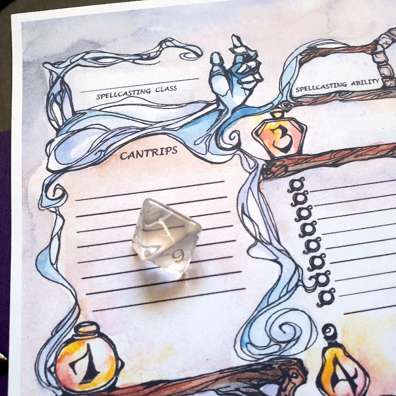 Dnd 5e Rogue Character Sheet / Fillable PDF Digital Download / Dungeon ...