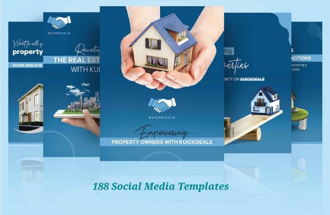 188 Instagram Templates, Real Estate Custom Templates, Social Media ...