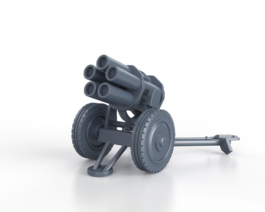 WWII GERMAN - Nebelwerfer FIRING - 1/100 15mm 1/87 Ho 1/72 20mm 1/56 ...