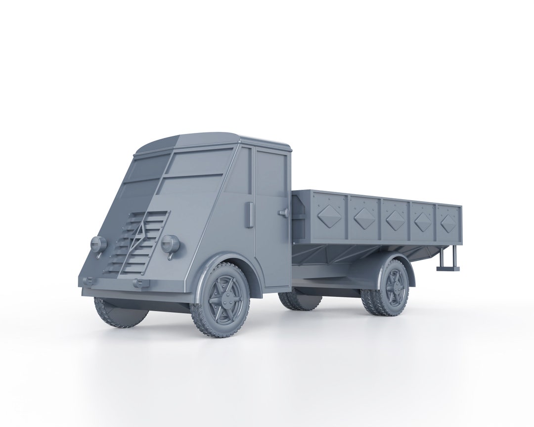 WWII French Camion Renault 3.5t Truck AHN 1/100 15mm 1/87 Ho 1/72 20mm ...