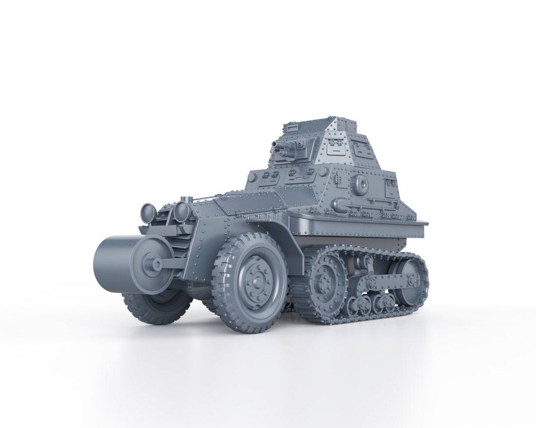 WWII French Half-track Schneider AMC P16 1/100 15mm 1/87 Ho 1/72 20mm 1 ...