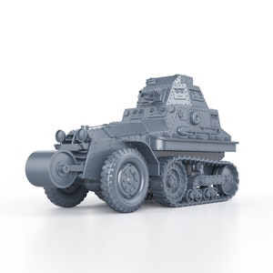 WWII FRENCH Half-track Schneider AMC P16 1/100 15mm 1/87 Ho 1/72 20mm 1 ...