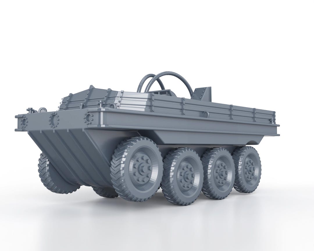 WWII British Terrapin (amphibious Vehicle) 1/100 15mm 1/87 Ho 1/72 20mm ...