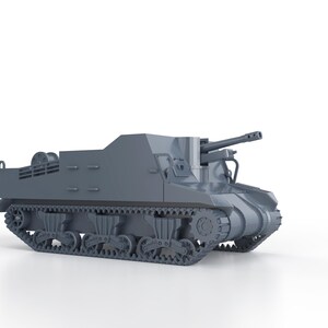 WWII British M7 Sexton Self-propelled Artillery Tank 1/100 15mm 1/87 Ho ...