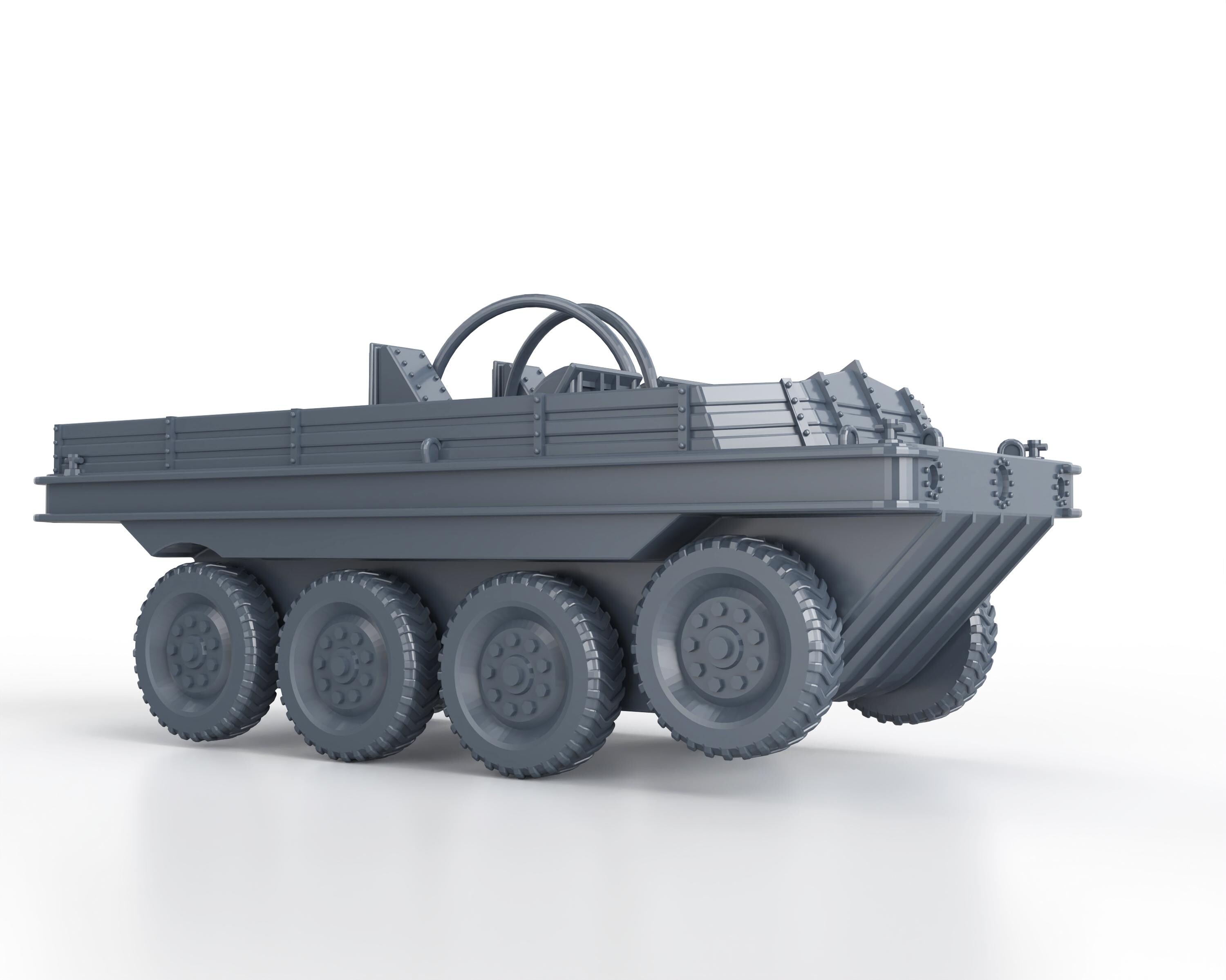 WWII British Terrapin (amphibious Vehicle) 1/100 15mm 1/87 Ho 1/72 20mm ...