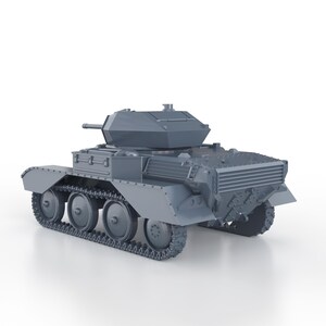 WWII British Light Tank MK-VIII (A25) 1/100 15mm 1/87 Ho 1/72 20mm 1/56 ...