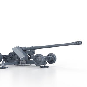 WWII Pak 44 128mm Anti-tank Gun Firing 1/100 15mm 1/87 Ho 1/72 20mm 1/ ...
