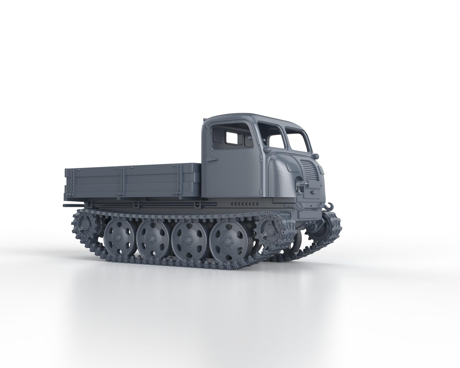 WWII GERMAN - RSO Raupenschlepper Ost (no Tarp) - 1/100 15mm 1/87 Ho 1/ ...