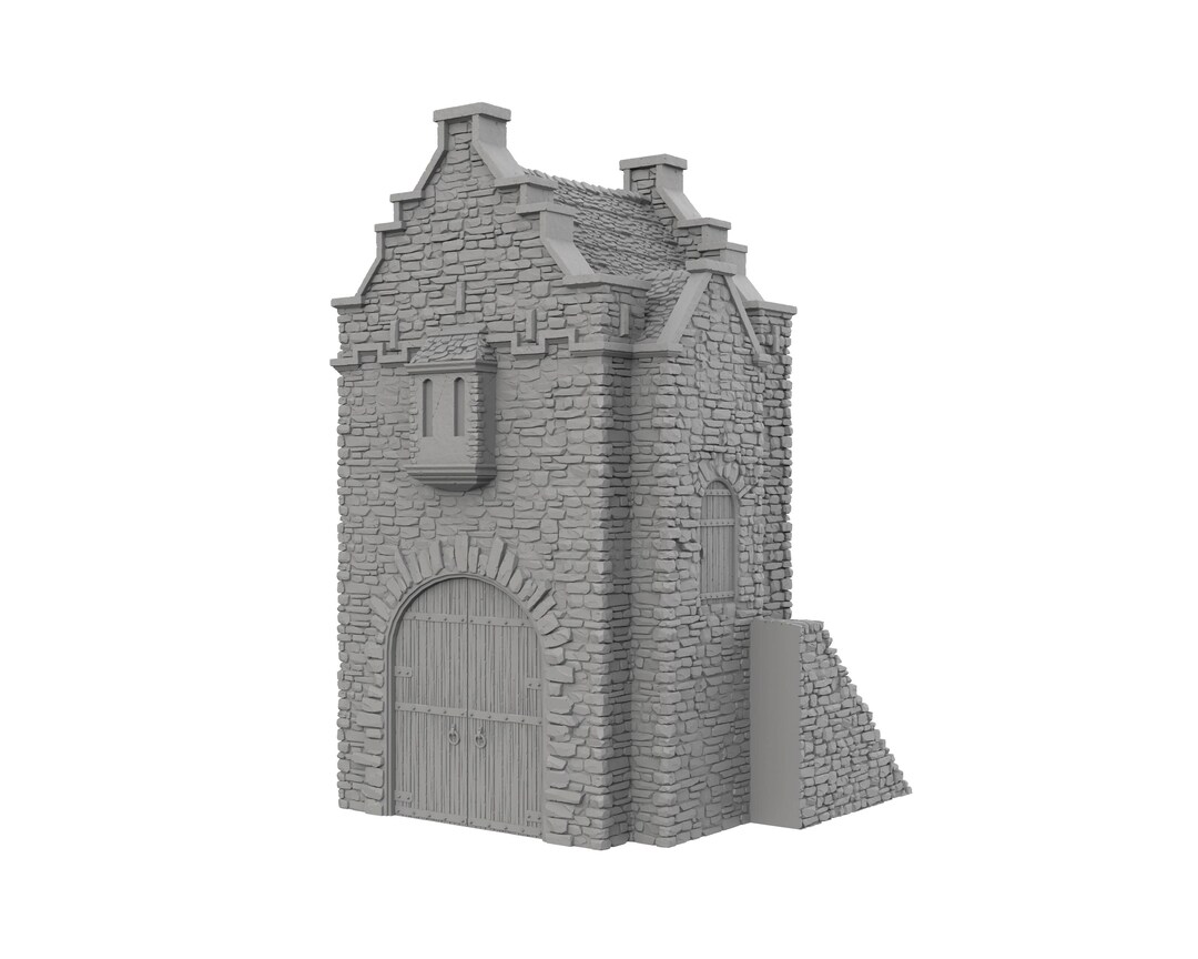 Gatehouse Gate Castle Compatible Walls Greendale Grimdale HO Gauge N ...