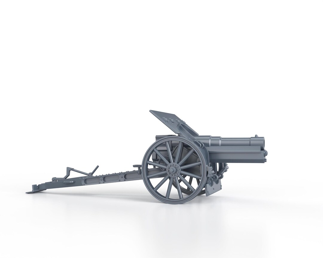 WWII GERMAN 15 Cm Sfh M.14(ö) SKODA 14/39 149mm Howitzer 1/100 15mm 1/ ...