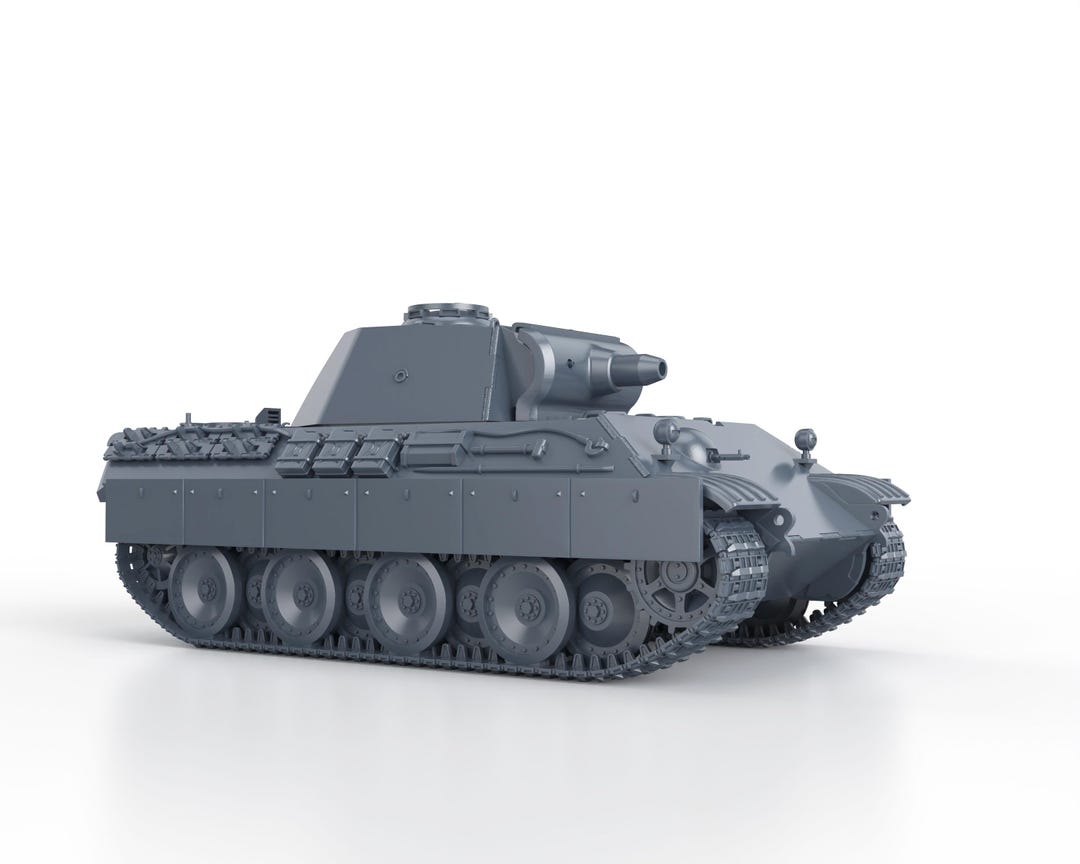 WWII GERMAN - Sturmpanzer V Sturmpanther Panther - 1/100 15mm 1/87 Ho 1 ...