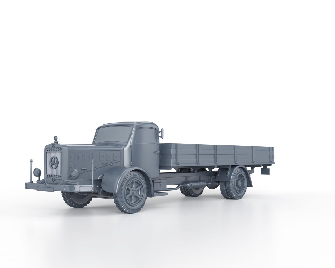 WWII GERMAN - Mercedes Benz L6500 (solid No Tarp) - 1/100 15mm 1/87 Ho ...