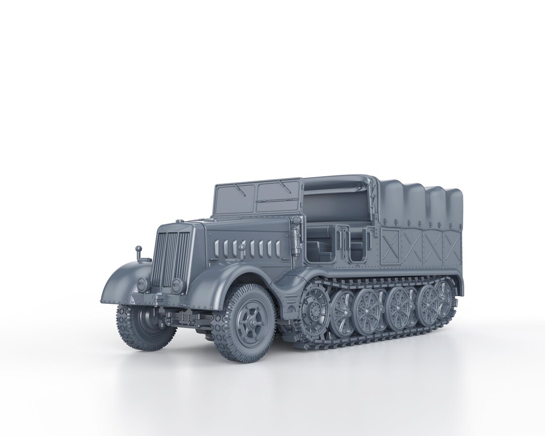 WWII GERMAN Sd Kfz 9 - Famo 1/100 15mm 1/87 Ho 1/72 20mm 1/56 28mm ...