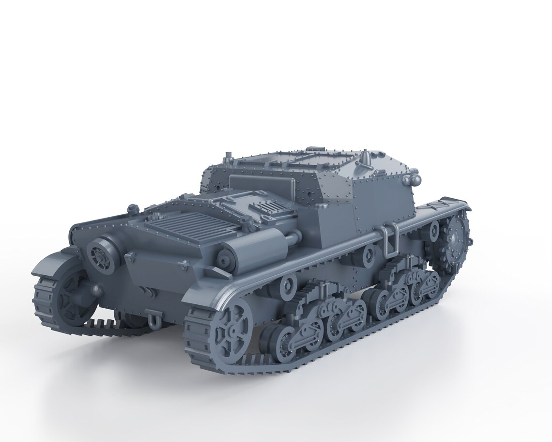 WWII ITALIAN - Semovente M42 Da 75 34 - 1/100 15mm 1/87 Ho 1/72 20mm 1/ ...