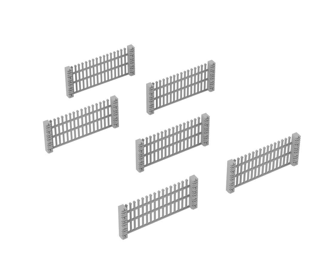 Dutch Fences Set 3 (6pces) Market Garden - Wwiied05 - 1/56 28mm 1/72 ...