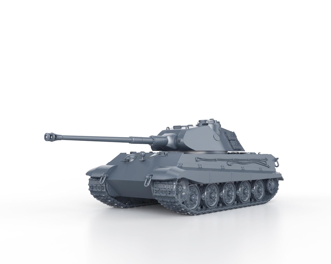 WWII GERMAN - Tiger II Koenigstiger Porsche Turret - 1/100 15mm 1/87 Ho ...