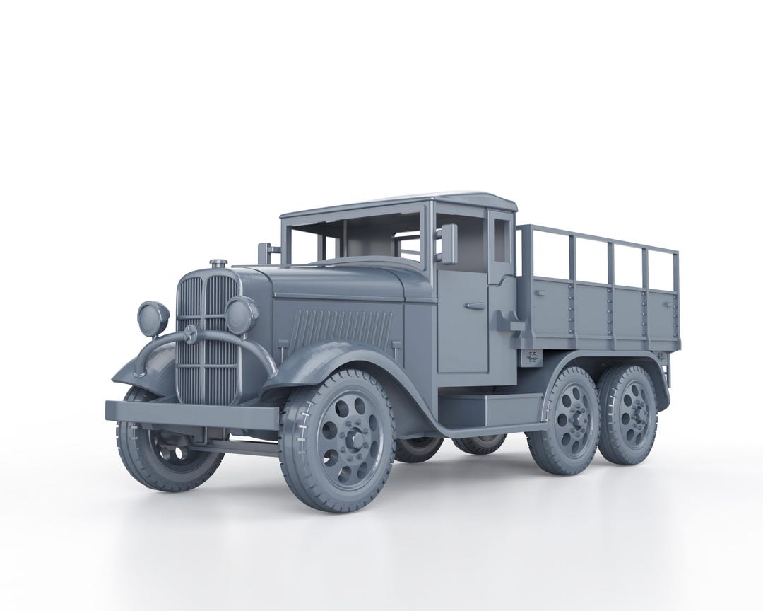 WWII Japan - Type 94 LORRY ISUZU - 1/100 15mm 1/87 Ho 1/72 20mm 1/56 ...