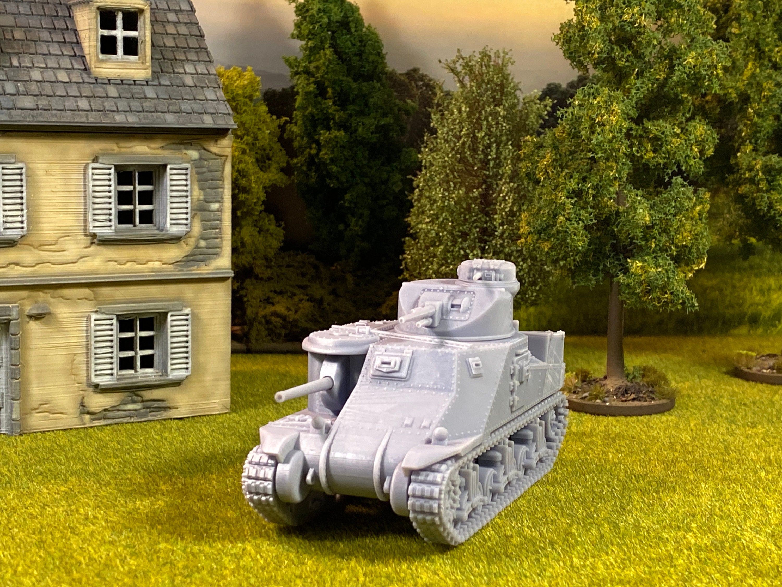 WWII US M3 Lee Medium Tank 1/100 15mm 1/87 Ho 1/72 20mm 1/56 28mm 1/48 ...