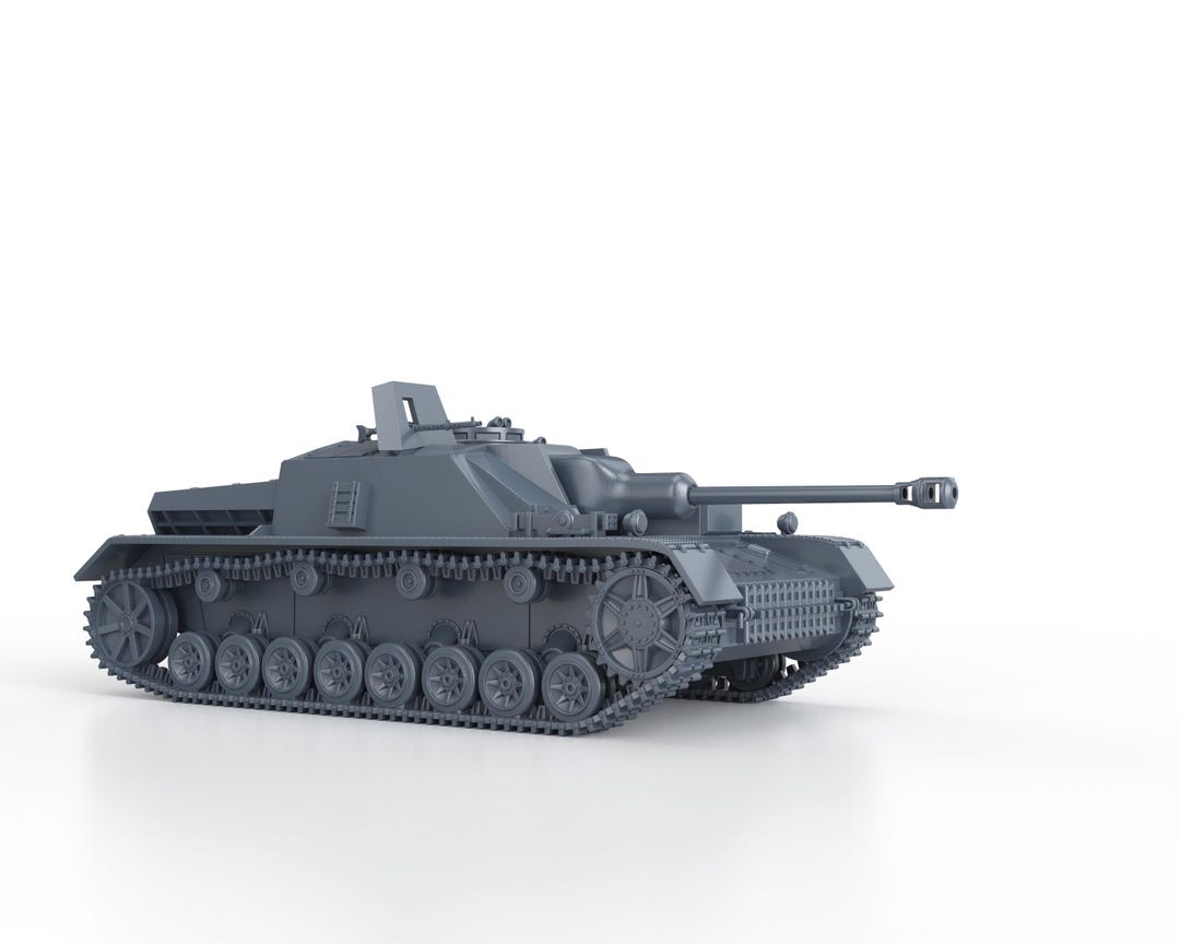WWII GERMAN - Stug IV Sturmgeschutz - 1/100 15mm 1/87 Ho 1/72 20mm 1/56 ...
