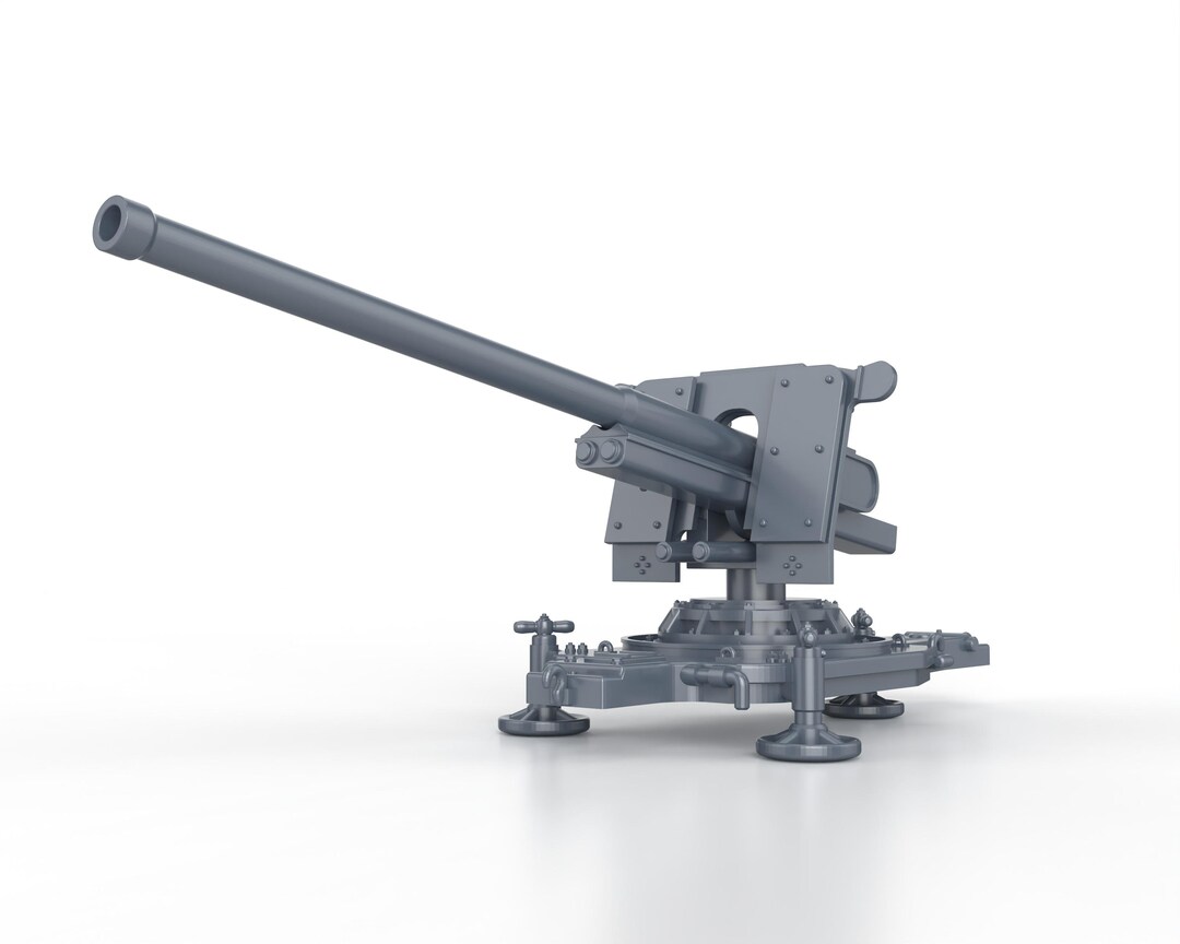 WWII GERMAN - Pak 36 7.62cm Anti Tank Gun (on Mount) - 1/100 15mm 1/87 ...