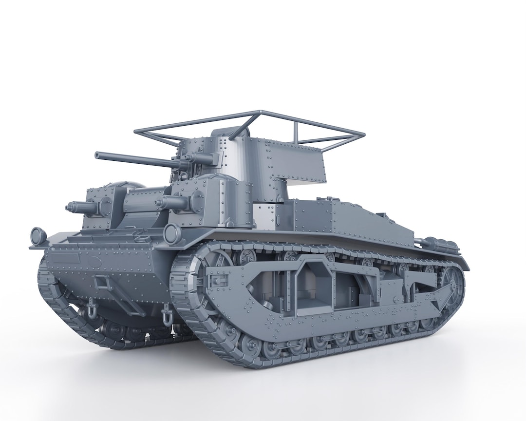INTERWAR - Vickers Medium Tank MK III - 1/100 15mm 1/87 Ho 1/72 20mm 1/ ...