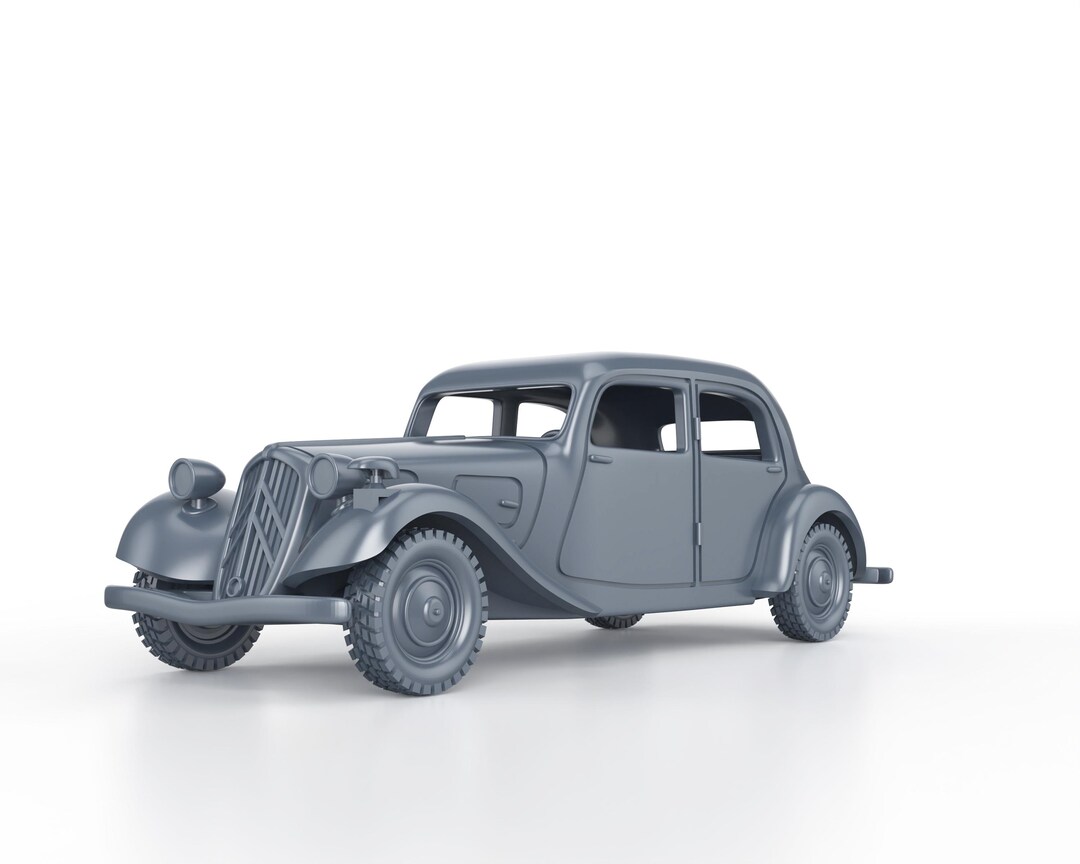 WWII French Citroen Traction Avant CV 11 Hollow 1/100 15mm 1/87 Ho 1/72 ...