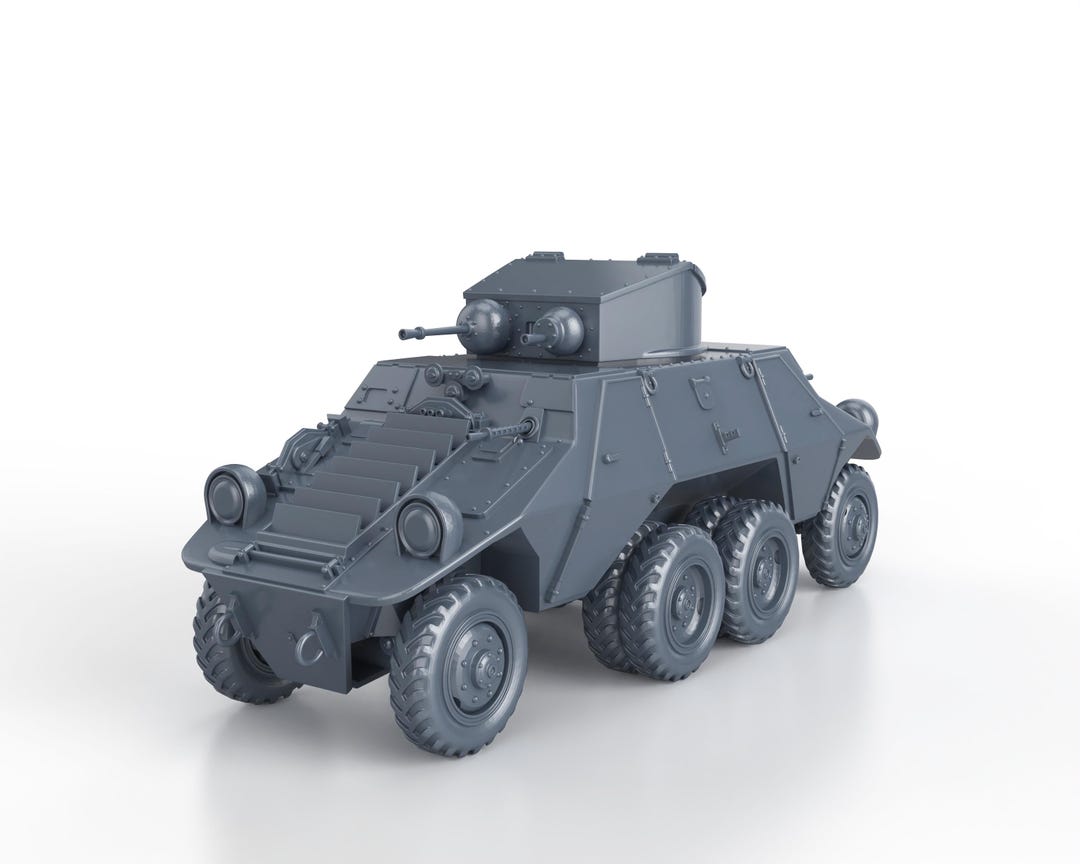 WWII GERMAN - Steyr ADGZ Armored Car M35 Mittlerer Panzerwagen 1/100 ...