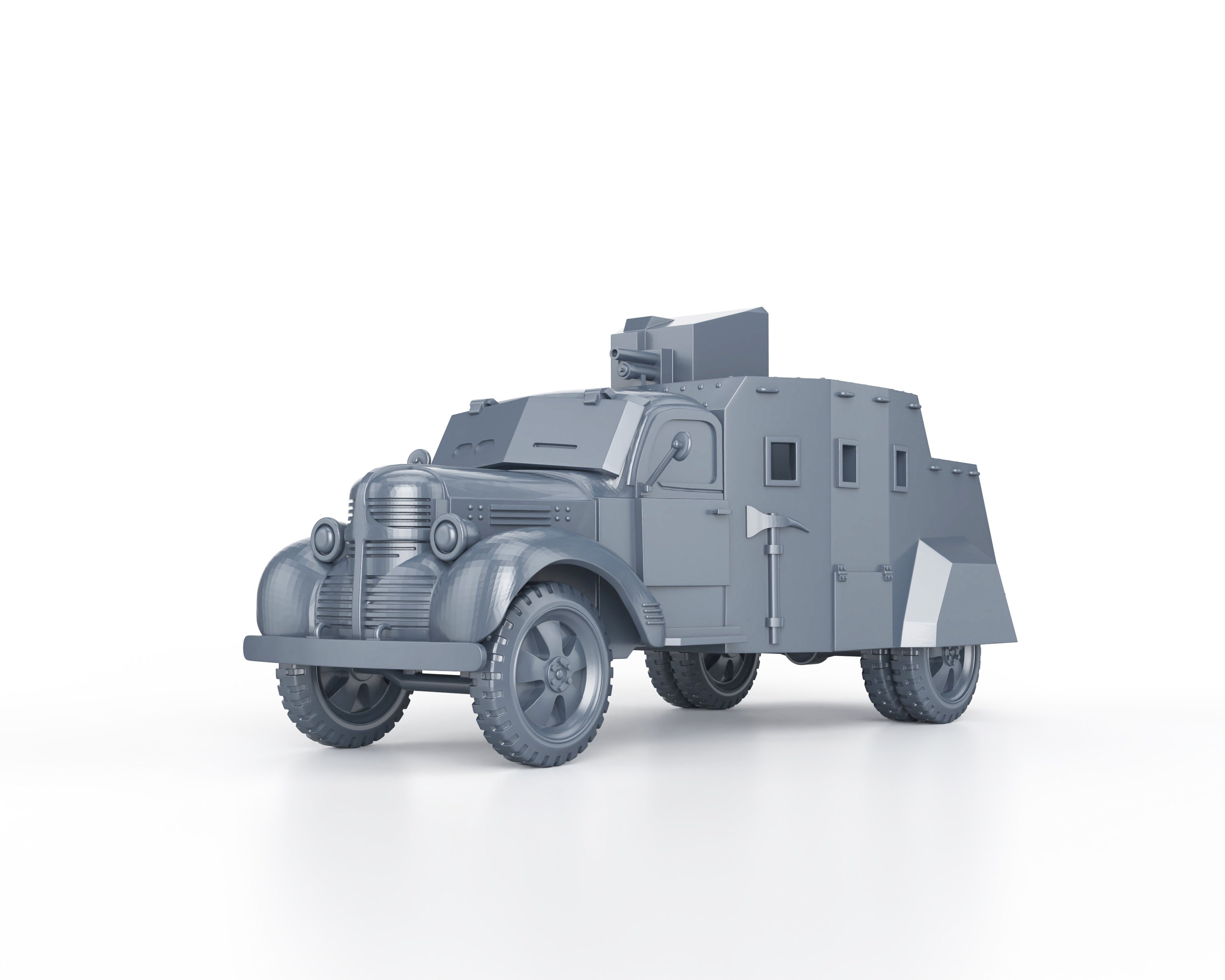 WWII French Dodge Tanake 1/100 15mm 1/87 Ho 1/72 20mm 1/56 28mm ...