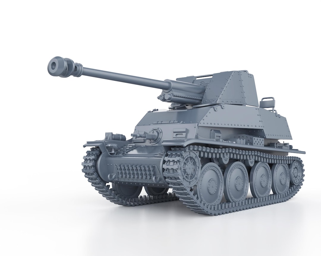 WWII GERMAN - Marder III Pak 36 7.62cm - 1/100 15mm 1/87 Ho 1/72 20mm 1 ...