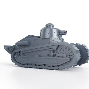 WWII French Renault FT-17 Light Tank With 37mm Gun 1/100 15mm 1/87 Ho 1 ...