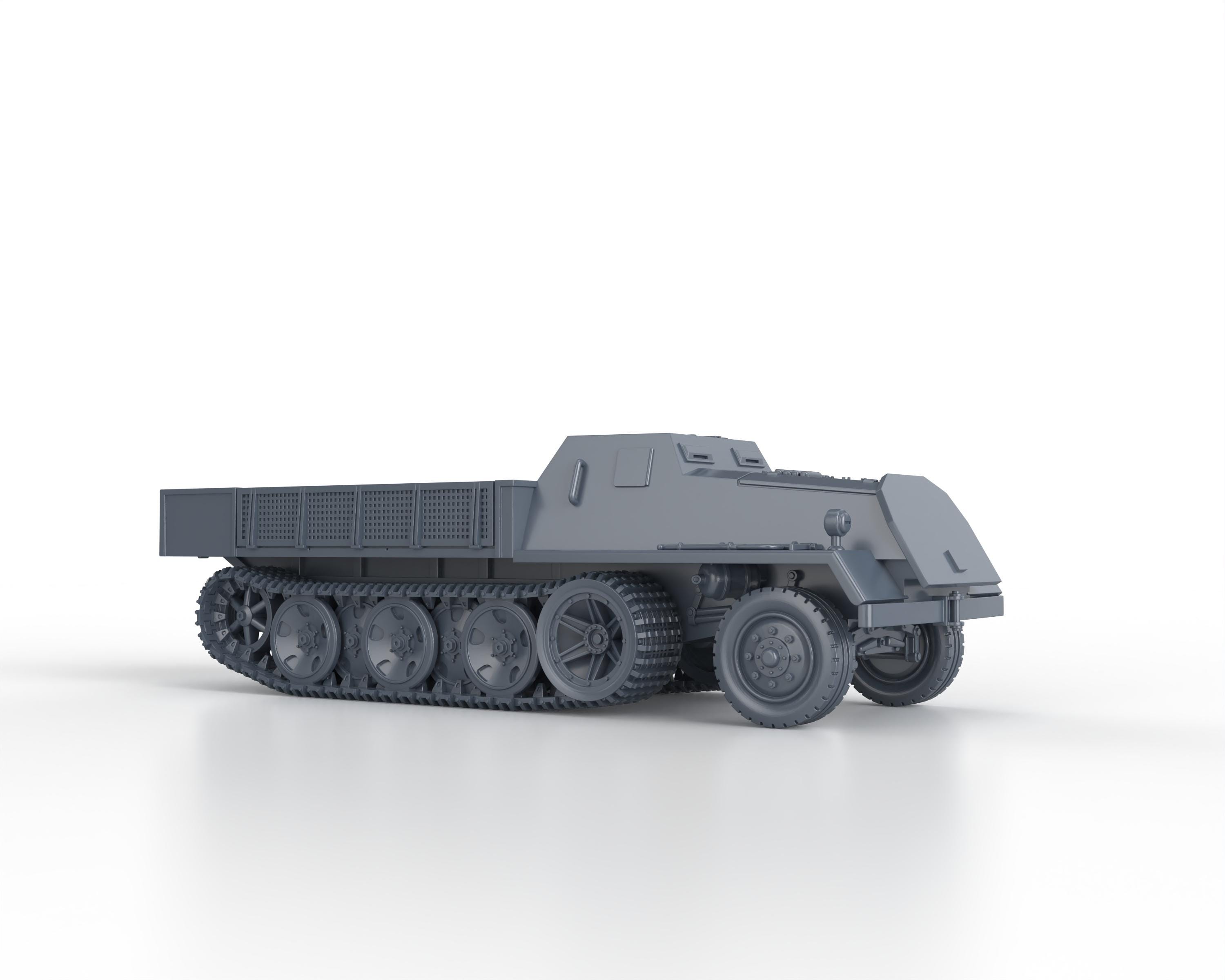 WWII GERMAN - Schwerer Wermachtschlepper Sws - 1/100 15mm 1/87 Ho 1/72 ...