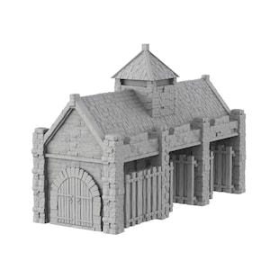 Anglo Saxon Early English Village - STABLES - Wargame Terrain Decor ...