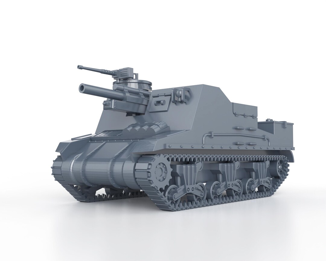 WWII US M7 Priest Self Propelled Gun - 1/100 15mm 1/87 HO 1/72 20mm 1/ ...
