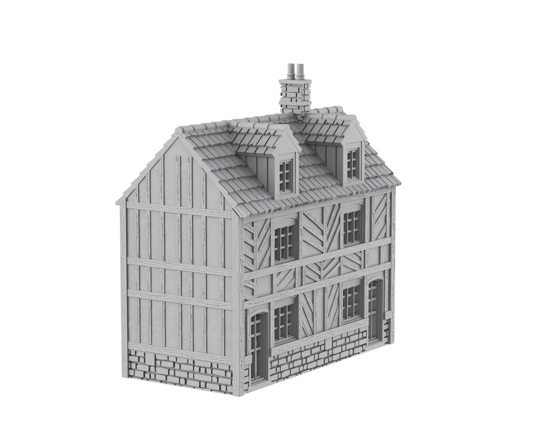 Half-timbered House 06 LISIEUX Normandy Wargame Wargaming Bolt Action ...