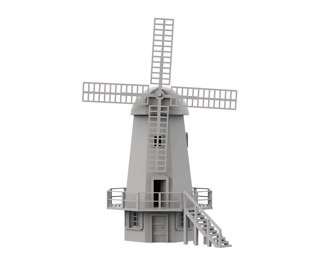 Dutch Windmill Market Garden - Wwiied02 - 28mm 1/72 20mm HO 15mm 1/100 ...