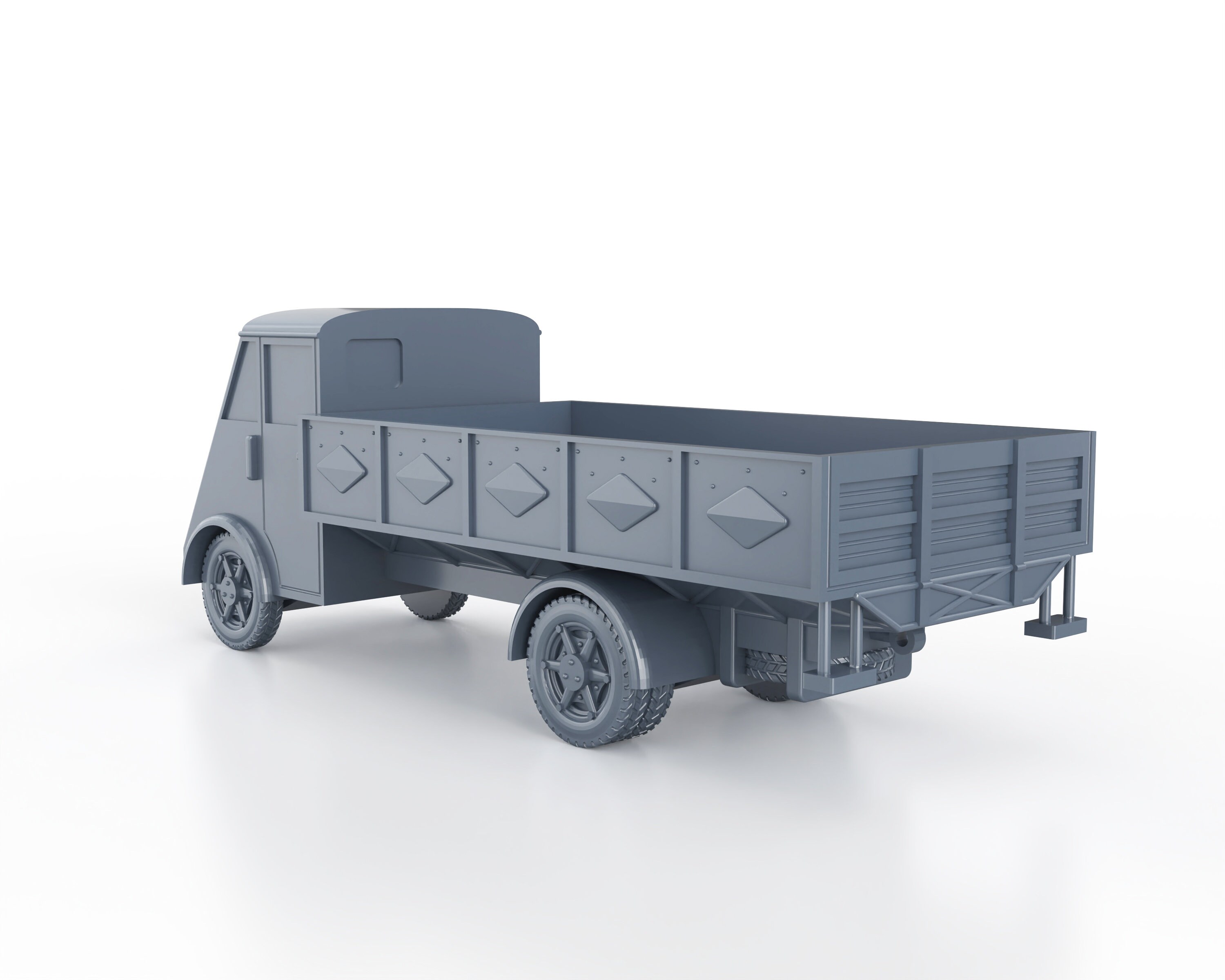 WWII French Camion Renault 3.5t Truck AHN 1/100 15mm 1/87 Ho 1/72 20mm ...