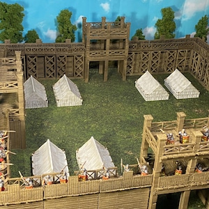 Gate - Roman Fortified Marching Camp - Wargame SPQR Hail Caesar Gangs ...