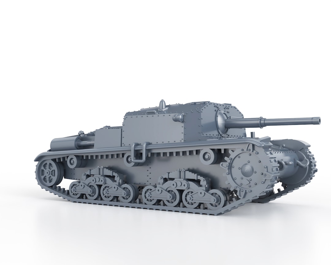 WWII ITALIAN - Semovente M42 Da 75 34 - 1/100 15mm 1/87 Ho 1/72 20mm 1/ ...