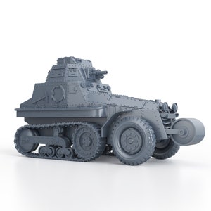 WWII FRENCH Half-track Schneider AMC P16 1/100 15mm 1/87 Ho 1/72 20mm 1 ...