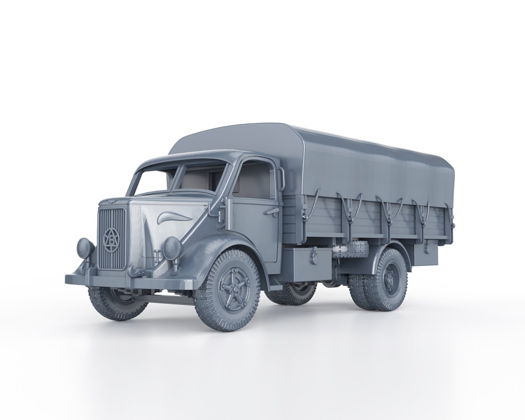 WWII ITALIAN - Medium Truck Bianchi Miles (canopy) - 1/100 15mm 1/87 Ho ...
