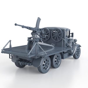 WWII Japan - Type 98 Cannon Carrier 20mm AA - 1/100 15mm 1/87 Ho 1/72 ...