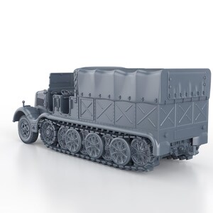 WWII GERMAN Sd Kfz 9 - Famo 1/100 15mm 1/87 Ho 1/72 20mm 1/56 28mm ...