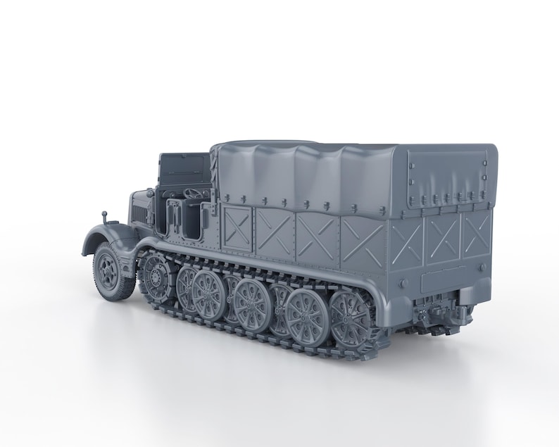 WWII GERMAN Sd Kfz 9 - Famo 1/100 15mm 1/87 Ho 1/72 20mm 1/56 28mm ...