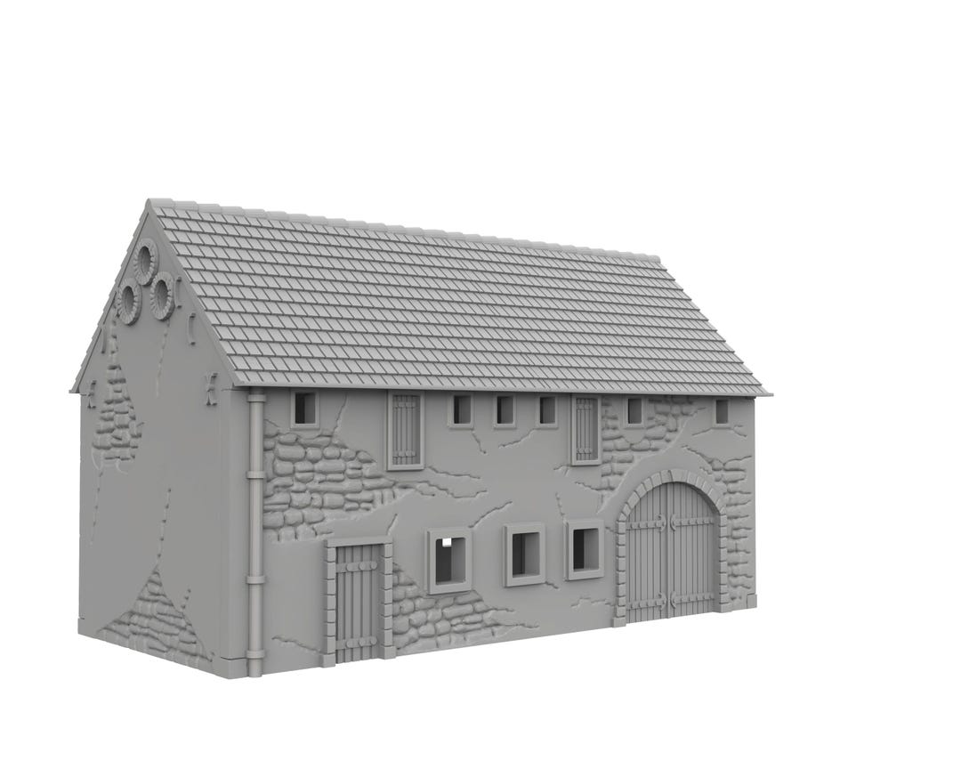 BARN FARMSTEAD GRANGE Normandy Wargame Wargaming Bolt Action Chain of ...