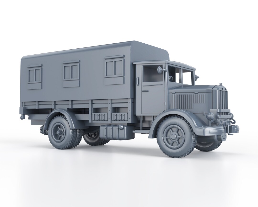 WWII ITALIAN - Lancia 3 Ro Command - 1/100 15mm 1/87 Ho 1/72 20mm 1/56 ...