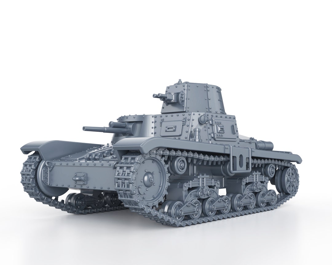 WWII ITALIAN - Carro Armato M11 39 - 1/100 15mm 1/87 Ho 1/72 20mm 1/56 ...