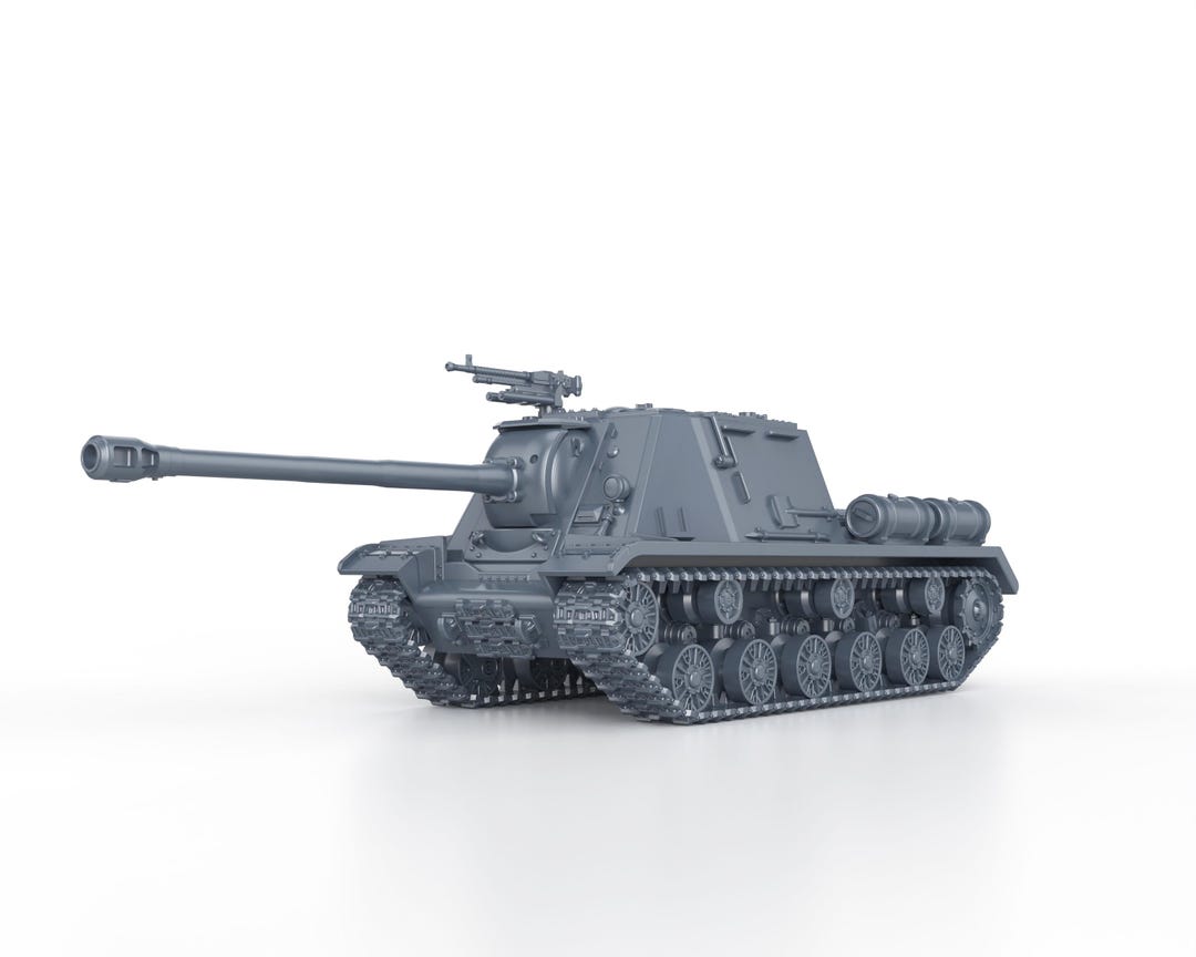 WWII Soviet ISU 122 - 1/100 15mm 1/87 Ho 1/72 20mm 1/56 28mm 1/48 Miniatures Figures Model ...