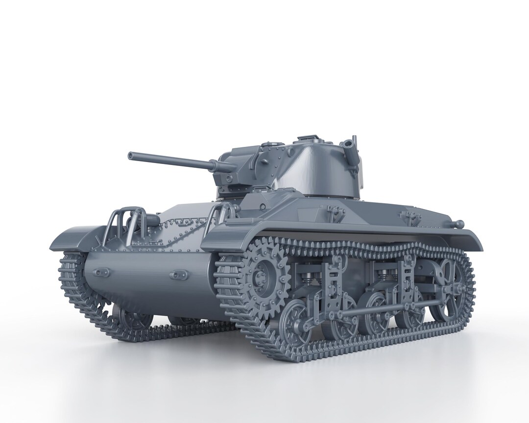 WWII US Tanks - M22 Locust Light Tank - 1/100 15mm 1/87 Ho 1/72 20mm 1/ ...