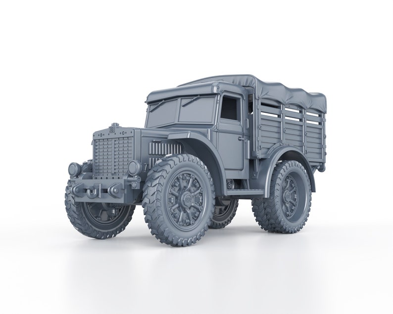 WWII ITALIAN Trattore Breda TP 40 Canopy 1/100 15mm 1/87 Ho 1/72 20mm 1 ...